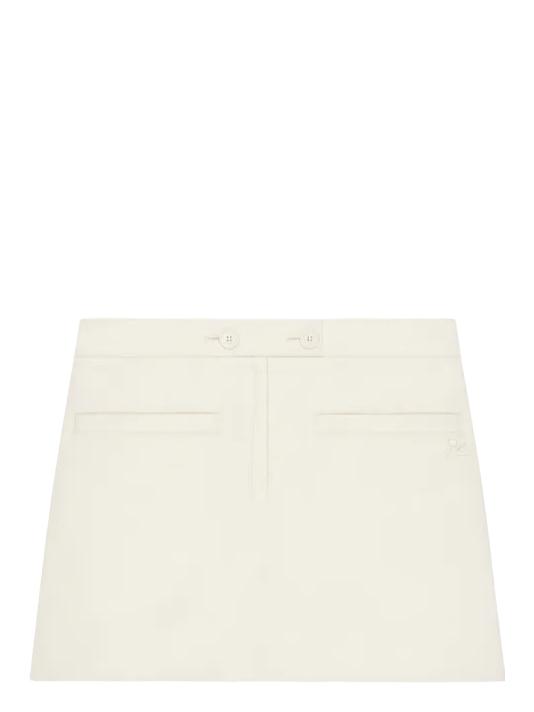 COURREGES Courrèges Bandeau Waist Mini Skirt with Embroidered Logo